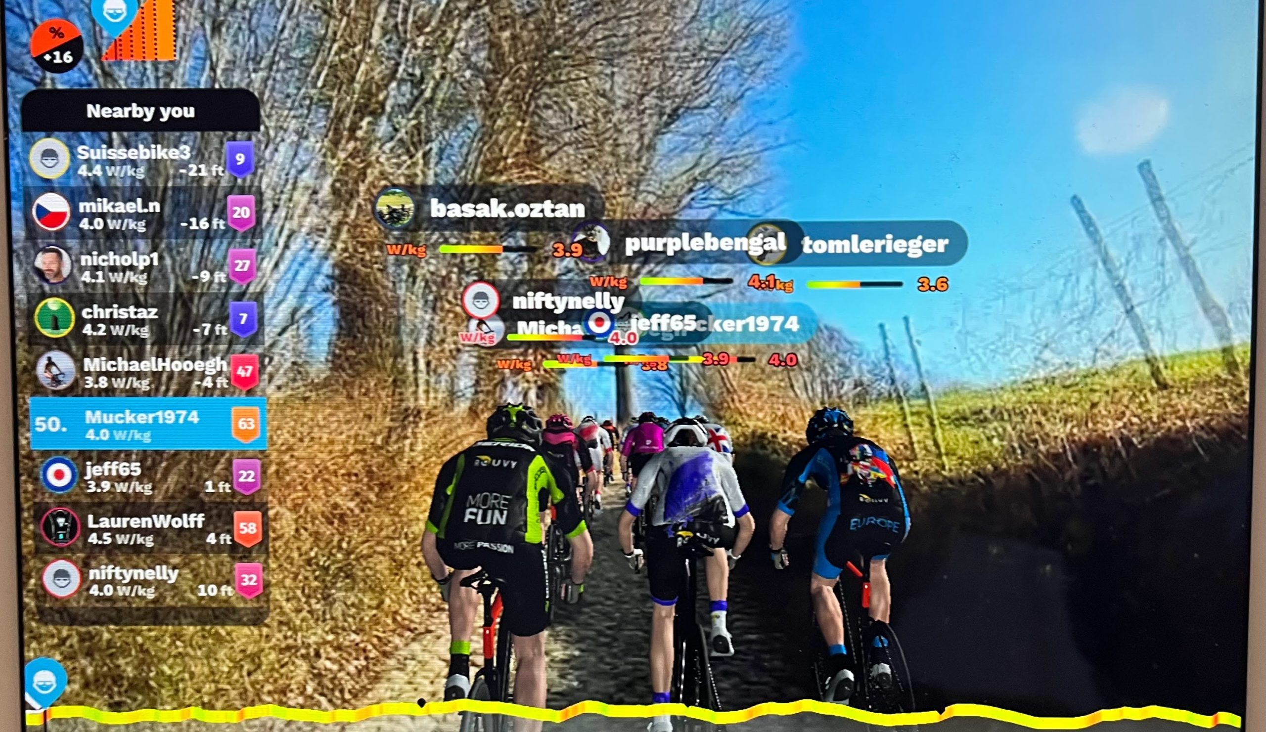 Rouvy & Muckersworldwide Hills of Flanders race 02/04/23 - Muckers ...